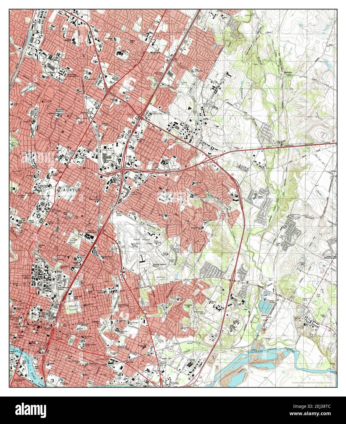 Old map of austin Cut Out Stock Images & Pictures - Alamy