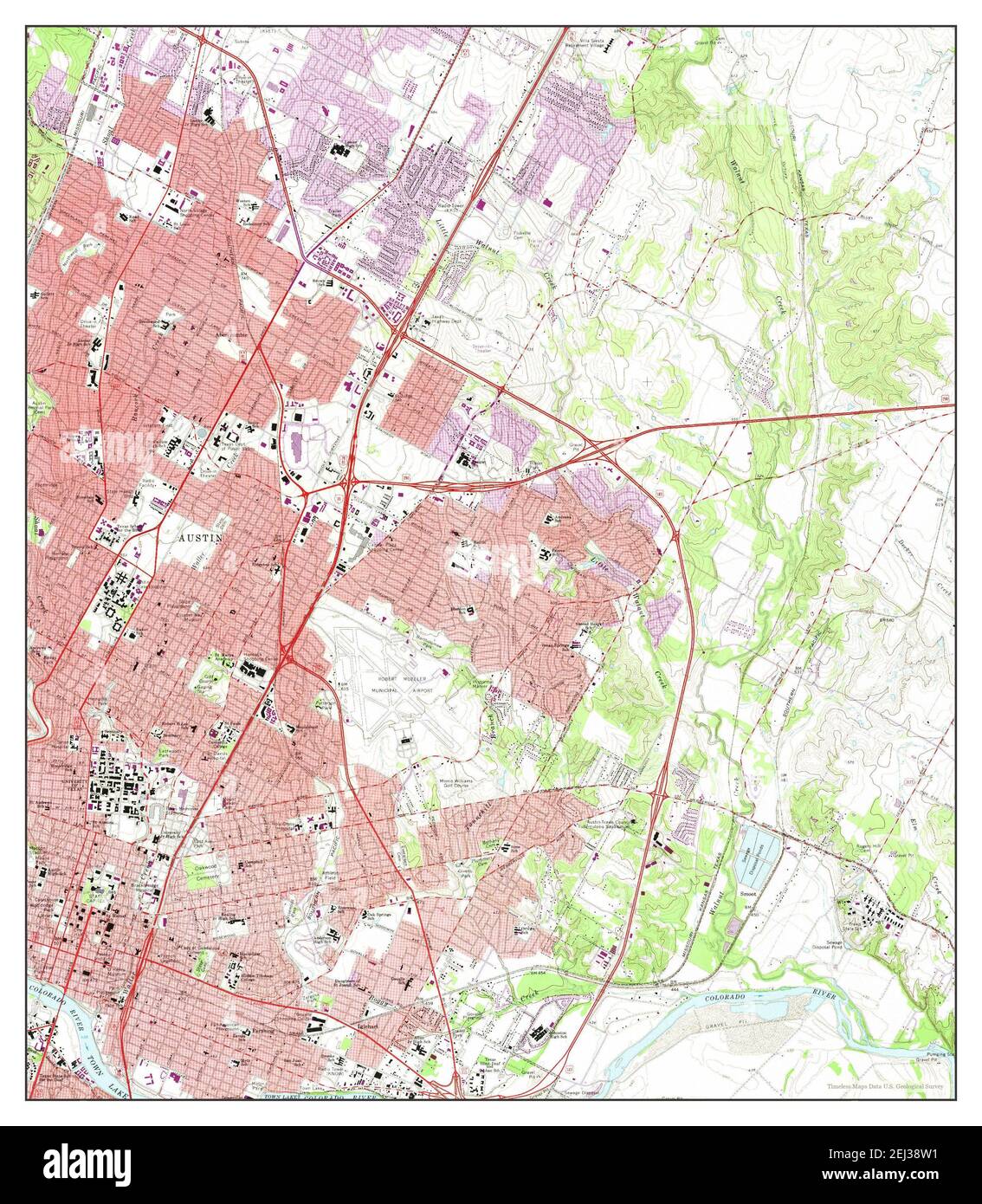 Old map of austin Cut Out Stock Images & Pictures - Alamy