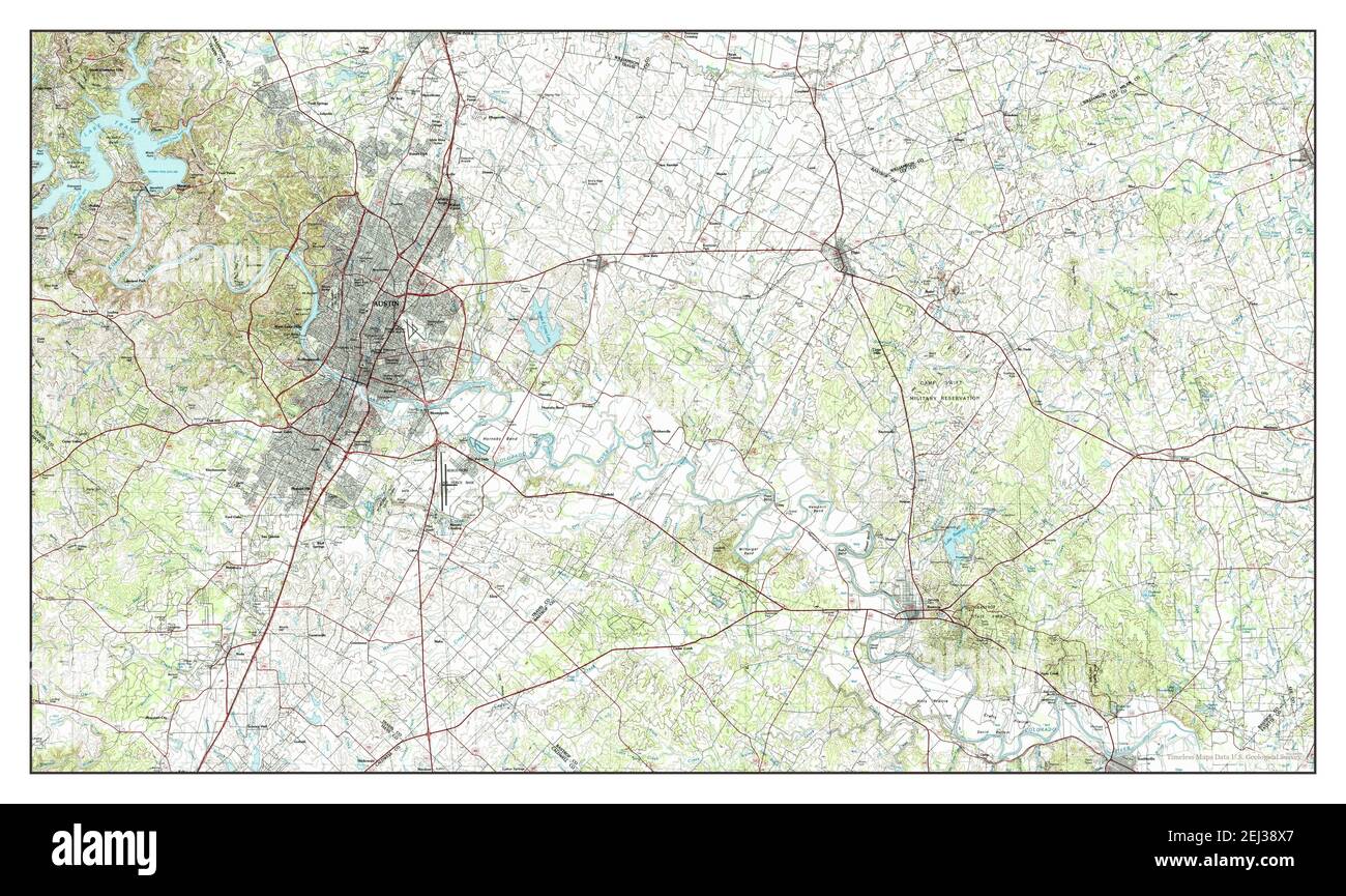 Old map of austin Cut Out Stock Images & Pictures - Alamy