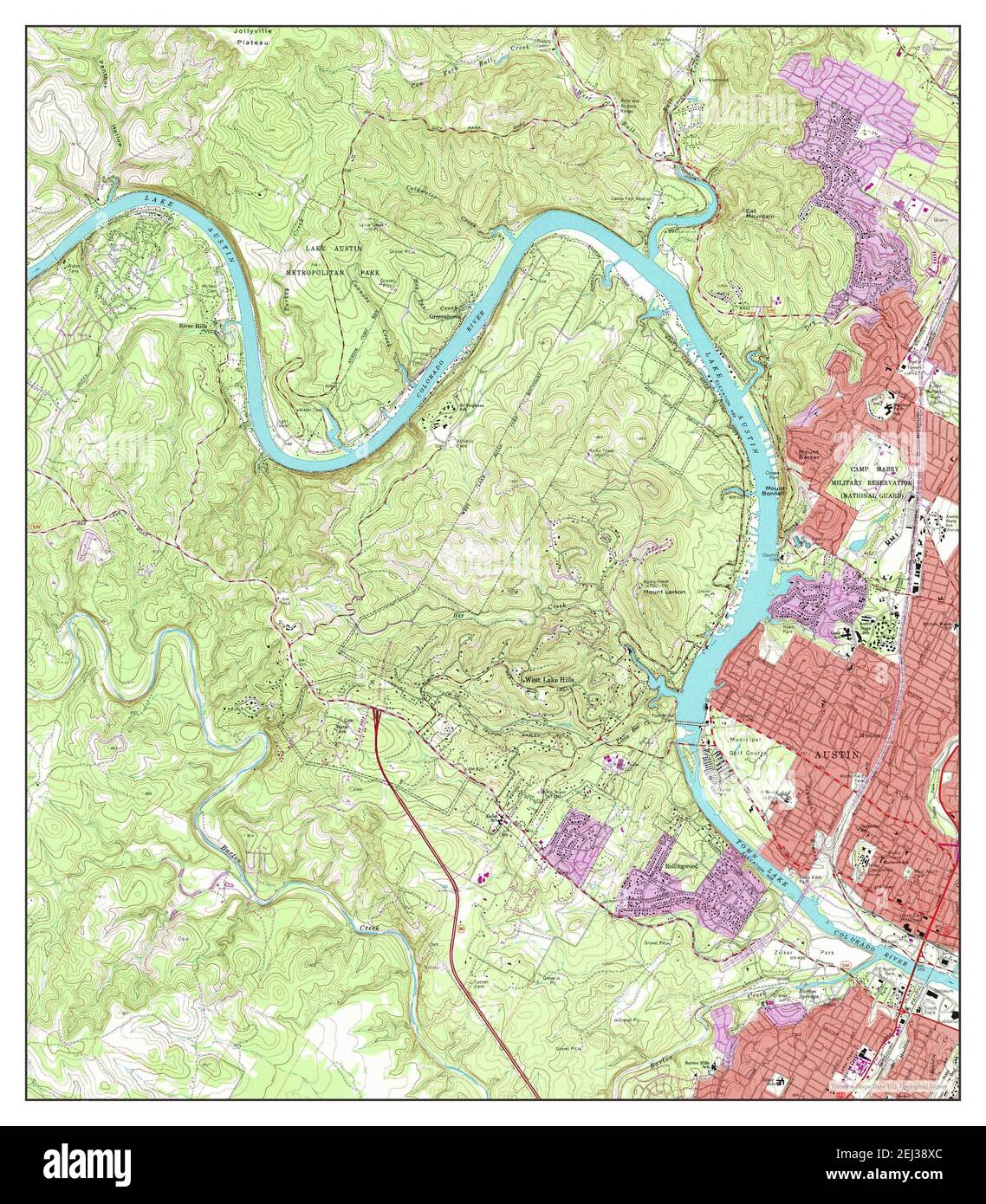 Austin West, Texas, map 1966, 1:24000, United States of America by ...