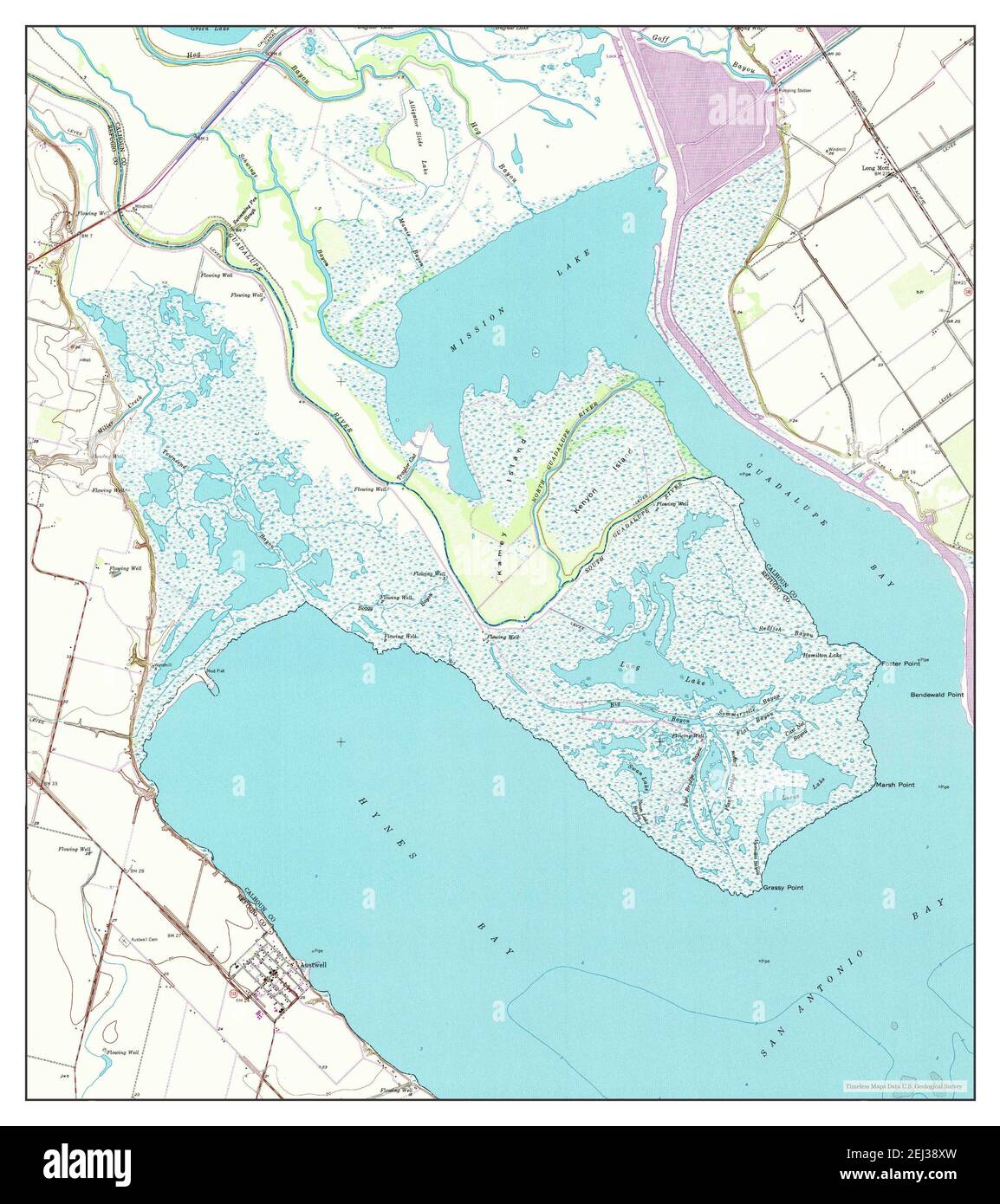 Austwell, Texas, map 1952, 1:24000, United States of America by ...