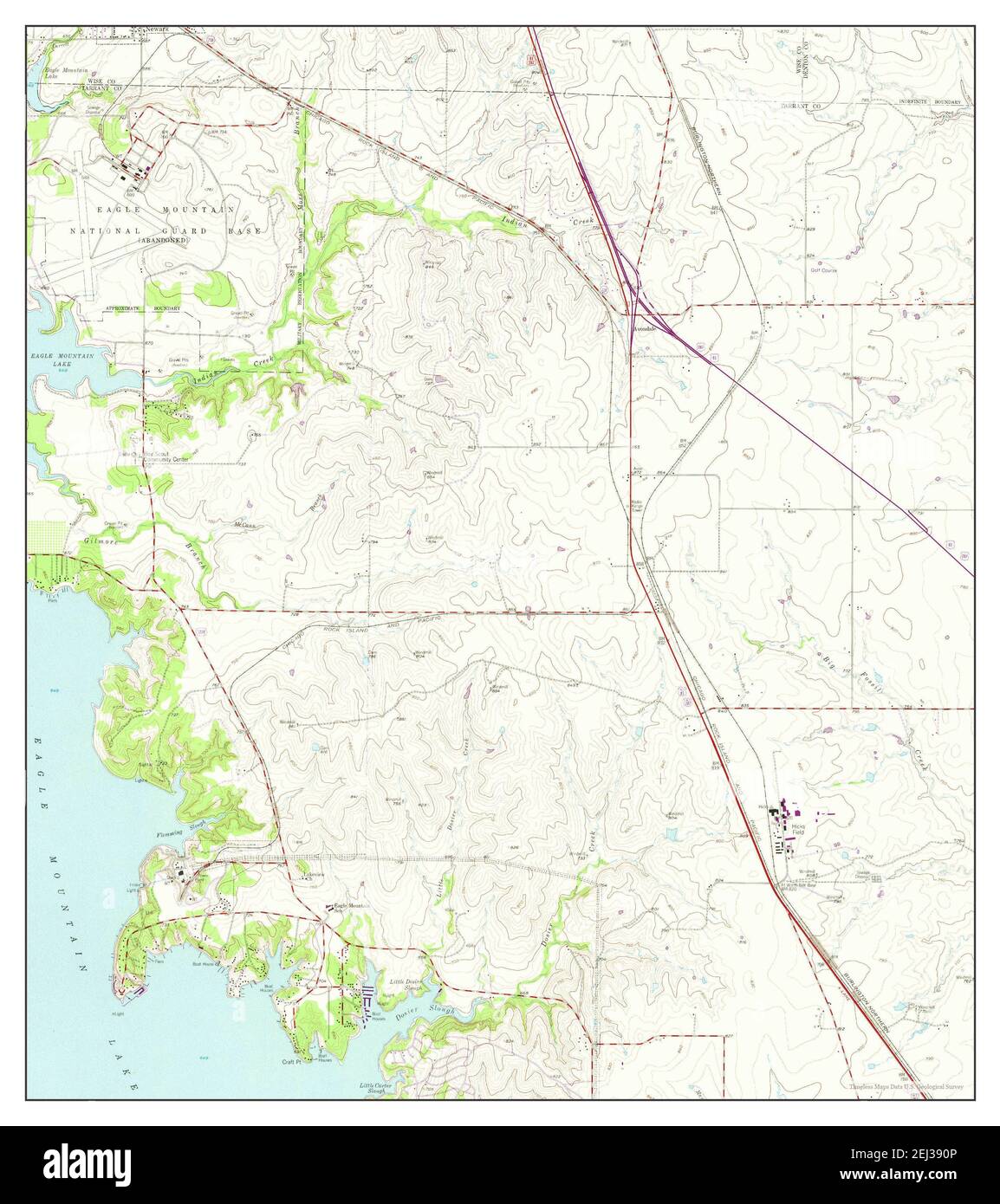 Avondale, Texas, map 1955, 1:24000, United States of America by ...