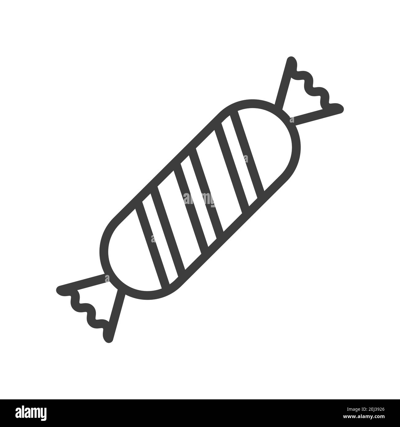 Sweet candy simple food icon in trendy style isolated on white ...