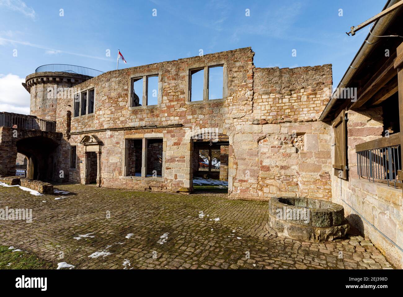 The ruin castle of Friedewald in Hesse Germany Stock Photo - Alamy