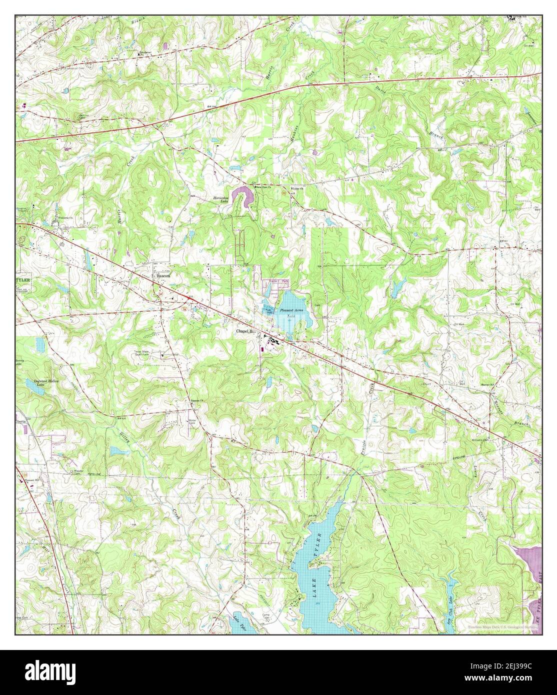 Bascom, Texas, map 1966, 1:24000, United States of America by Timeless ...