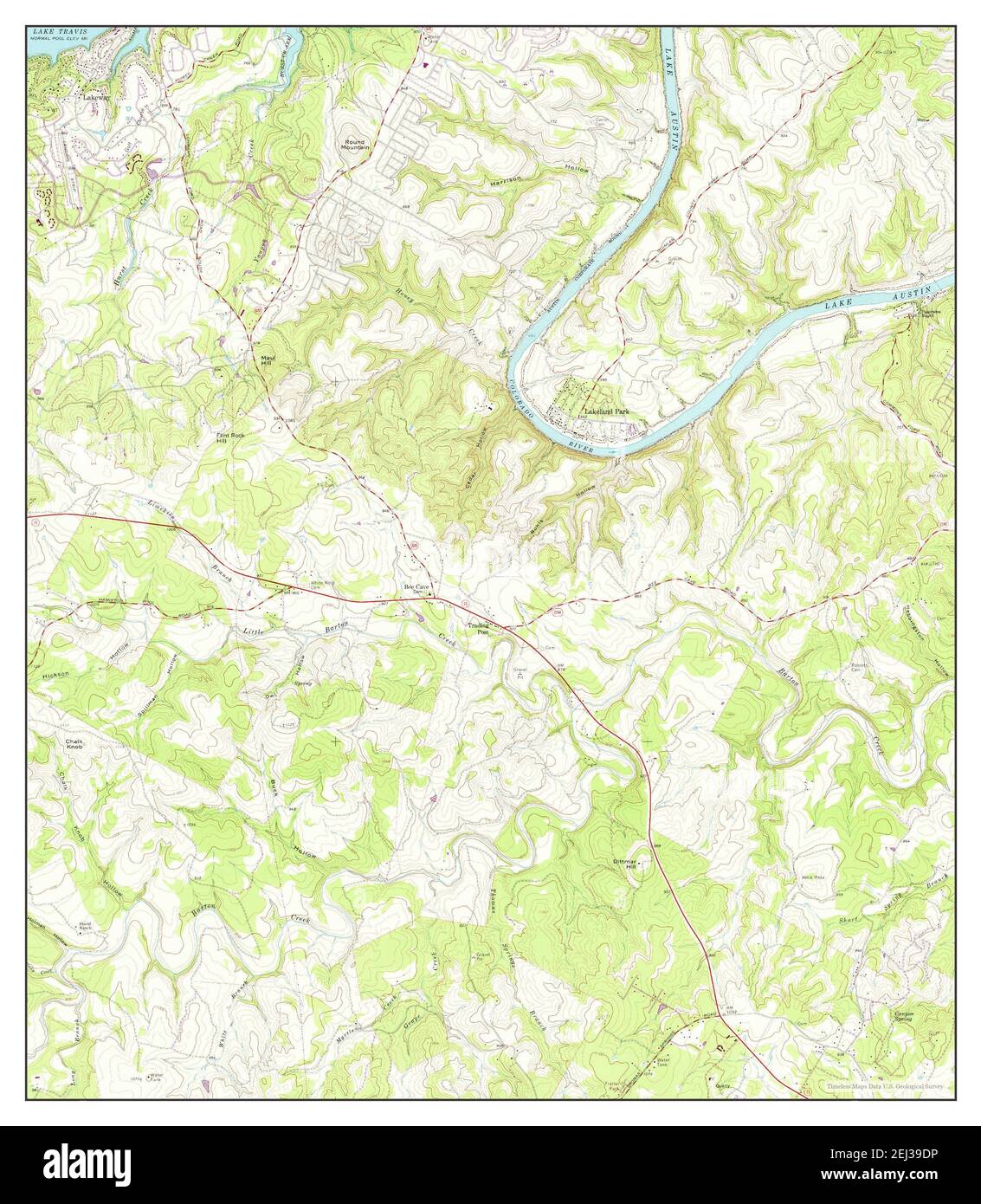 Bee Cave, Texas, map 1968, 1:24000, United States of America by ...