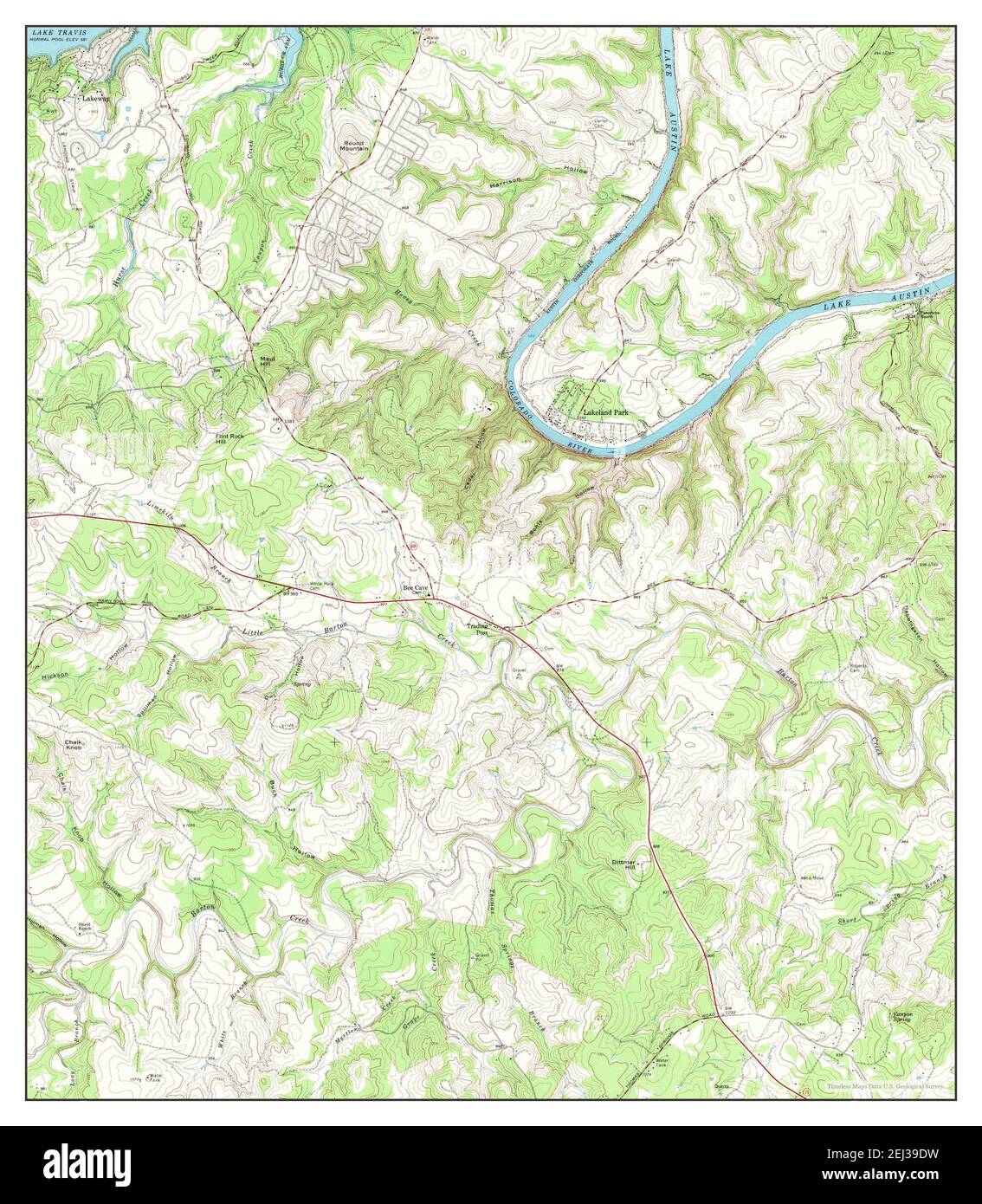 Bee Cave, Texas, map 1968, 1:24000, United States of America by ...