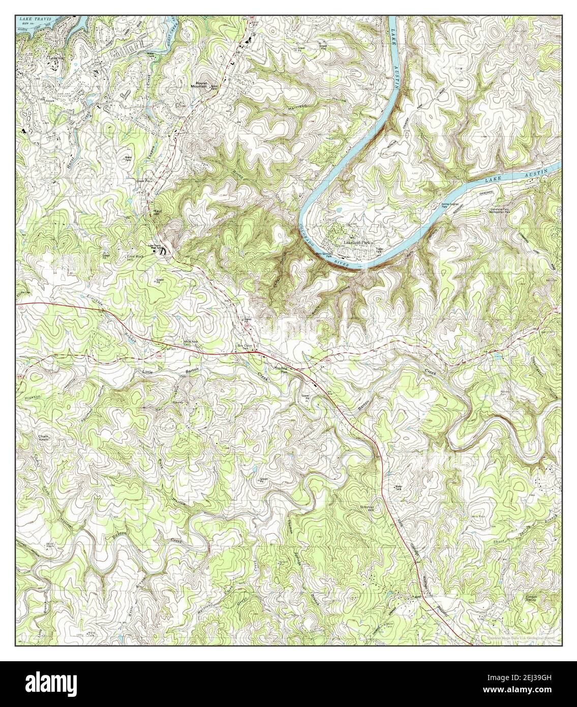 Bee Cave, Texas, map 1986, 1:24000, United States of America by ...