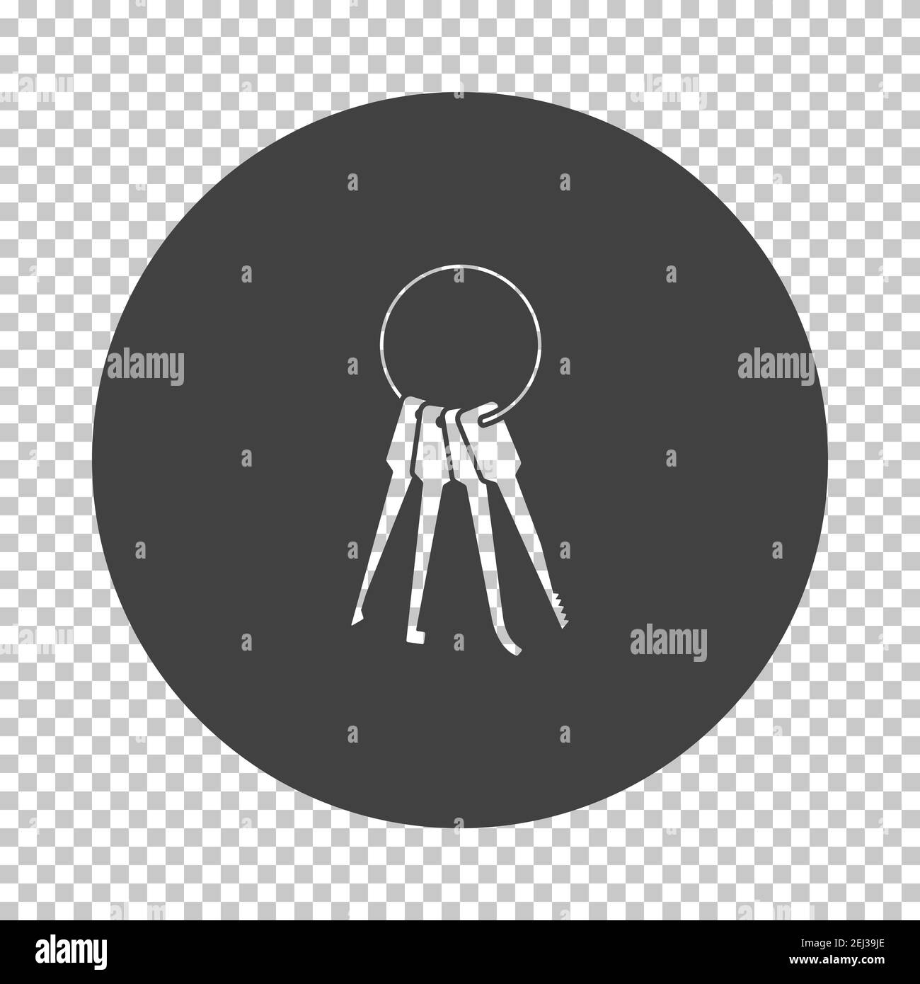 Lockpick Icon. Subtract Stencil Design on Tranparency Grid. Vector ...
