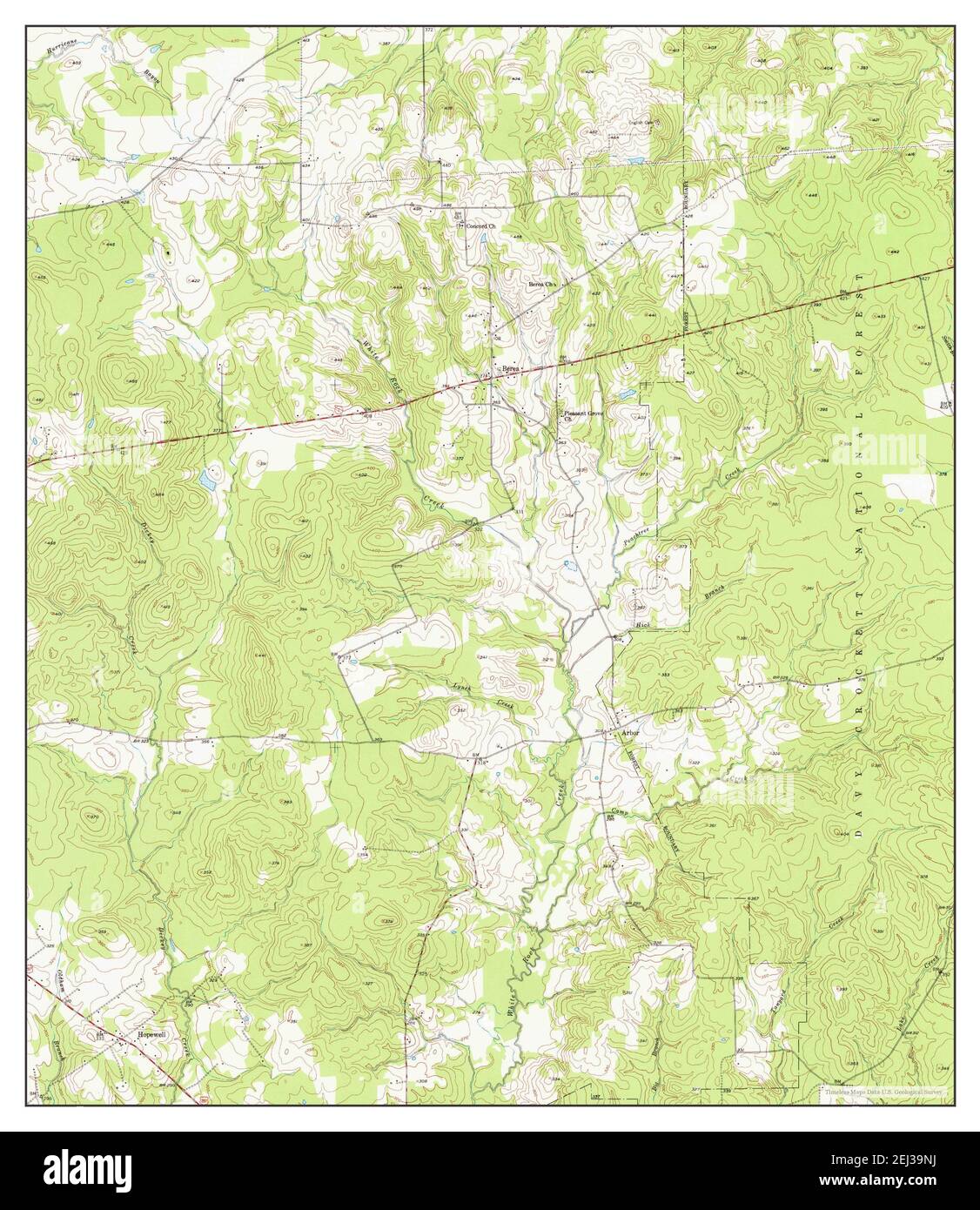 Berea, Texas, map 1951, 1:24000, United States of America by Timeless ...