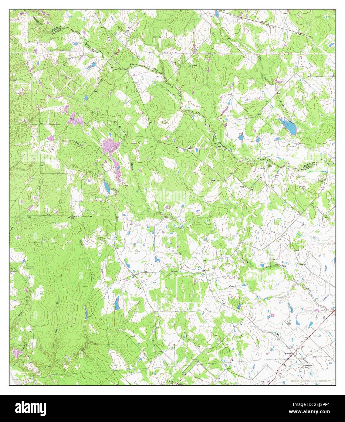 Bernardo, Texas, map 1958, 1:24000, United States of America by ...