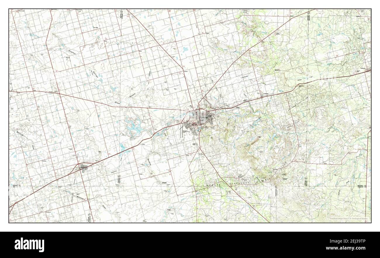 Big Spring, Texas, map 1986, 1:100000, United States of America by ...