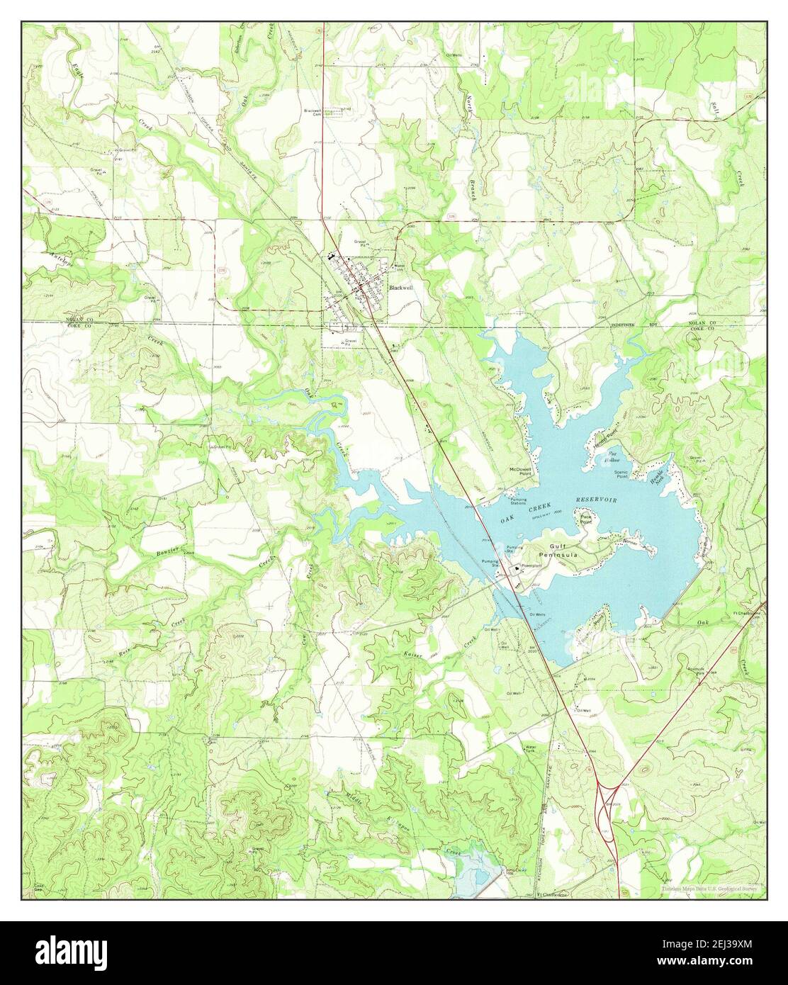 Blackwell, Texas, map 1969, 1:24000, United States of America by ...