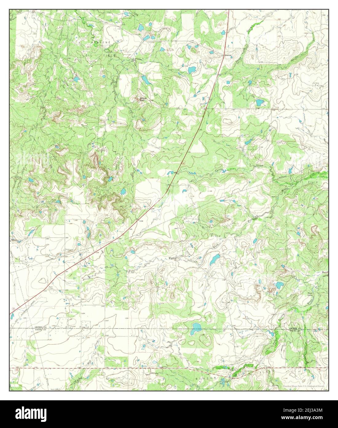 Bobcat Bluff, Texas, map 1964, 1:24000, United States of America by ...