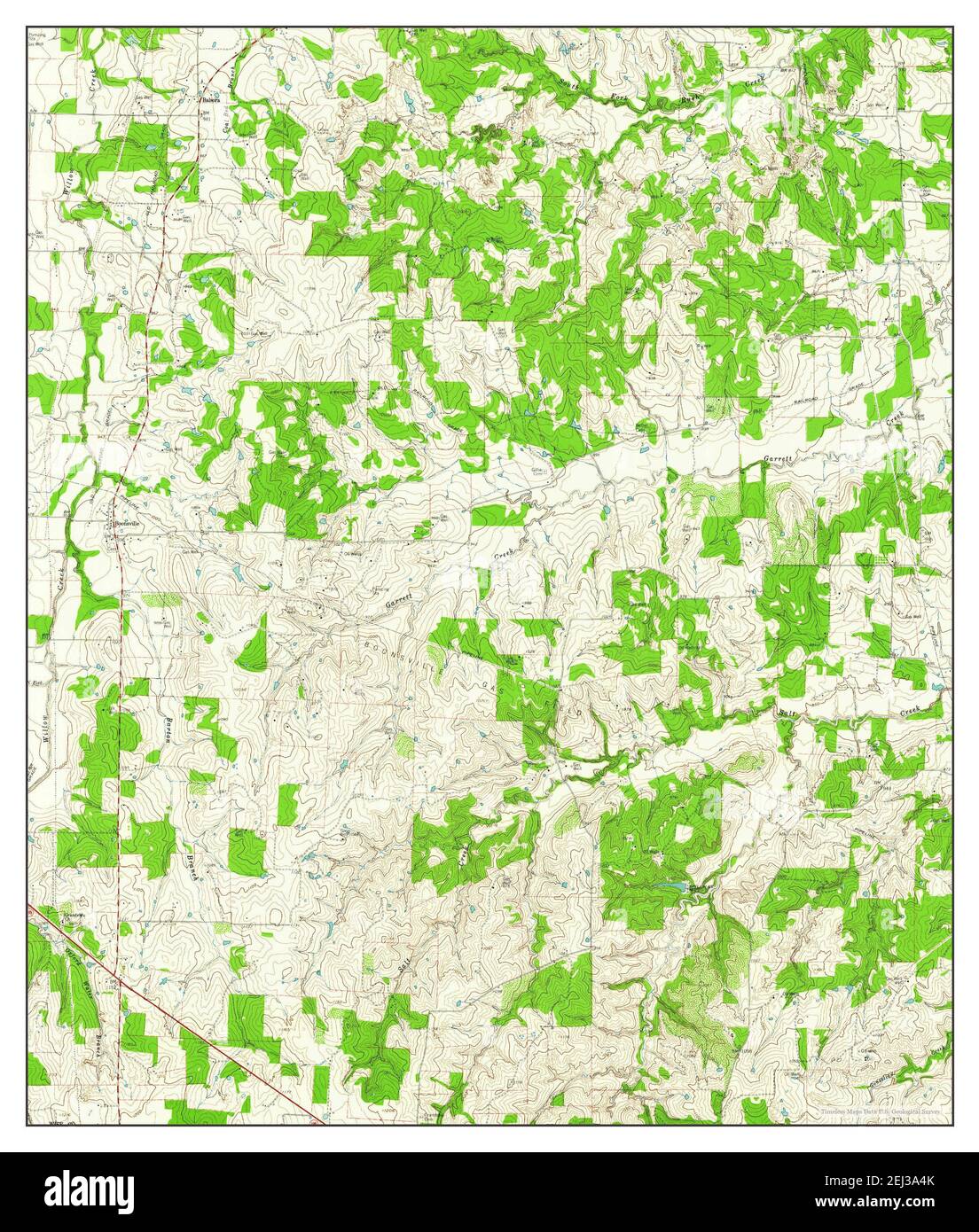 Boonsville, Texas, map 1960, 1:24000, United States of America by ...