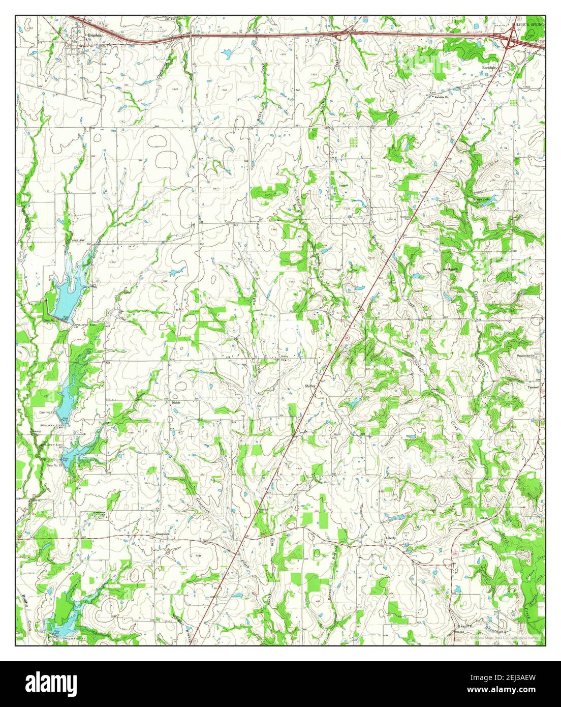 Brashear, Texas, map 1962, 1:24000, United States of America by ...