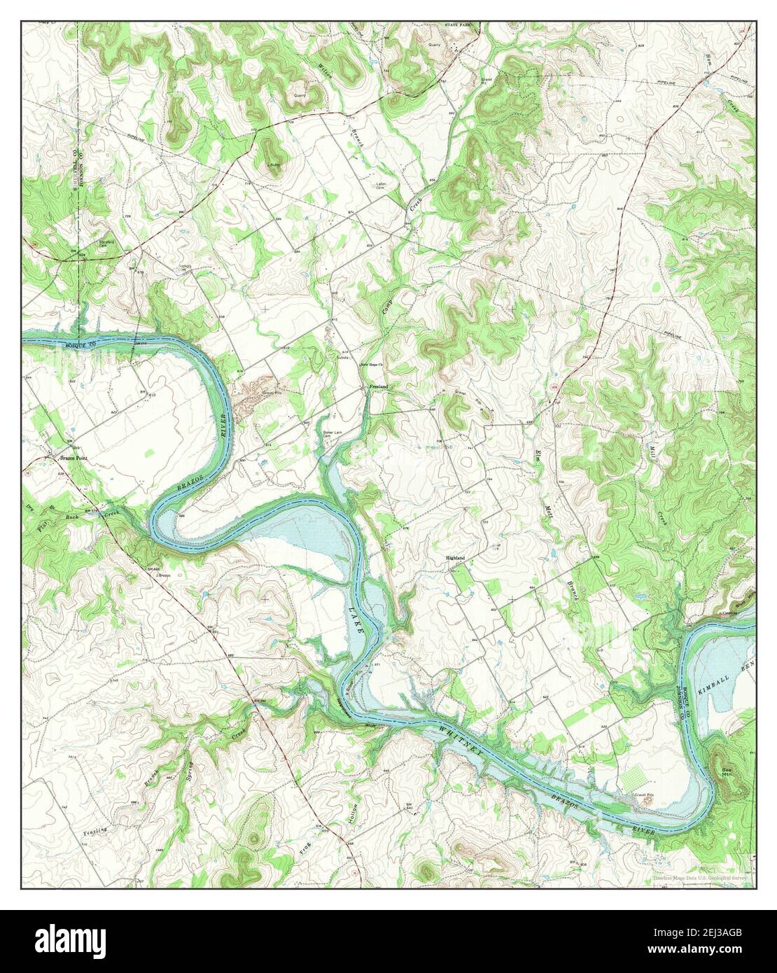Brazos county map hi-res stock photography and images - Alamy
