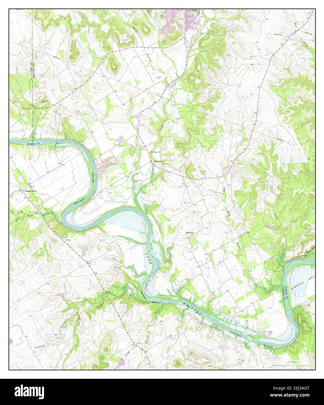 Brazos county map hi-res stock photography and images - Alamy