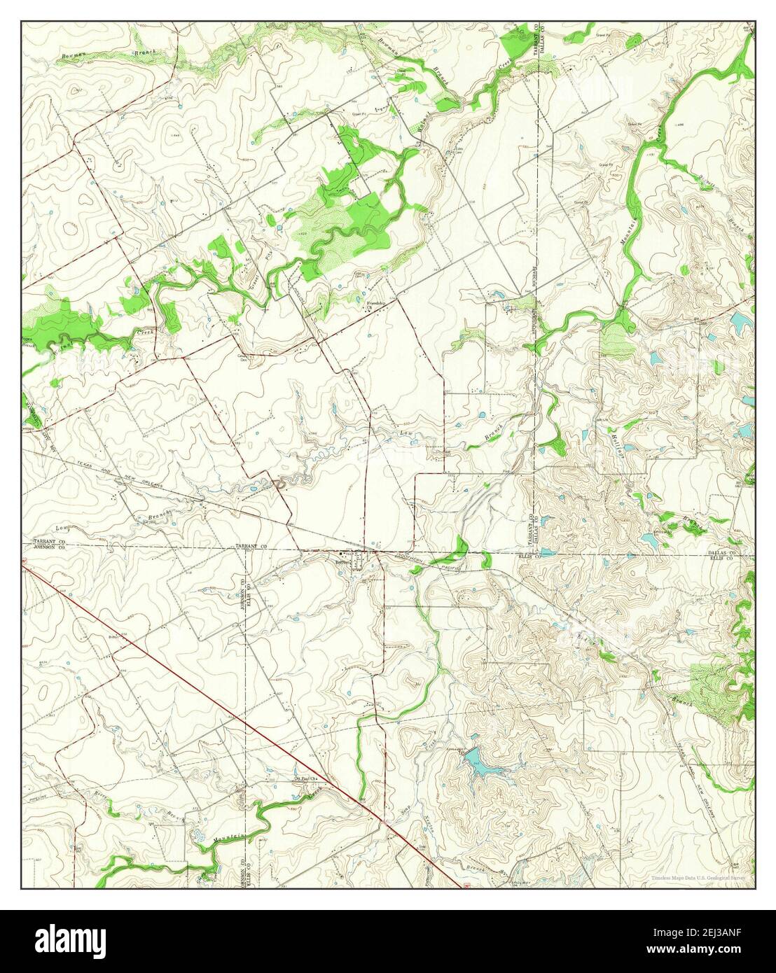 Britton, Texas, map 1959, 1:24000, United States of America by Timeless ...