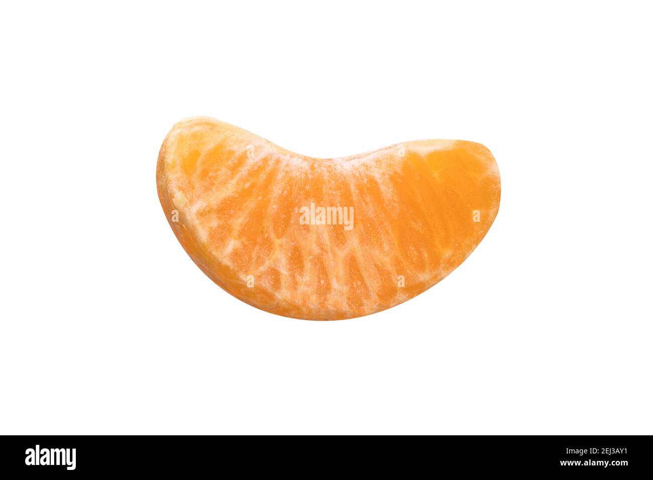 Mandarin slice isolated on a white background. High quality photo Stock ...