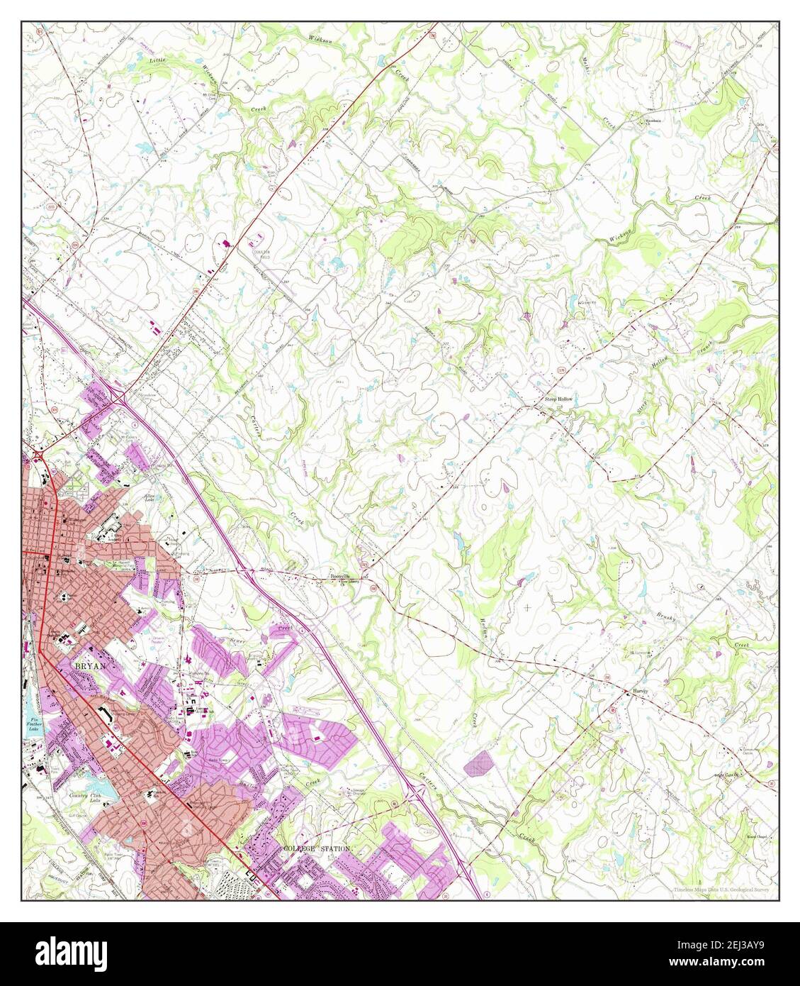 Map Of Bryan Texas High Resolution Stock Photography and Images - Alamy
