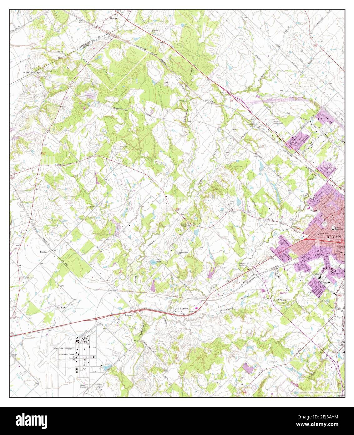 Map of bryan texas hi-res stock photography and images - Alamy