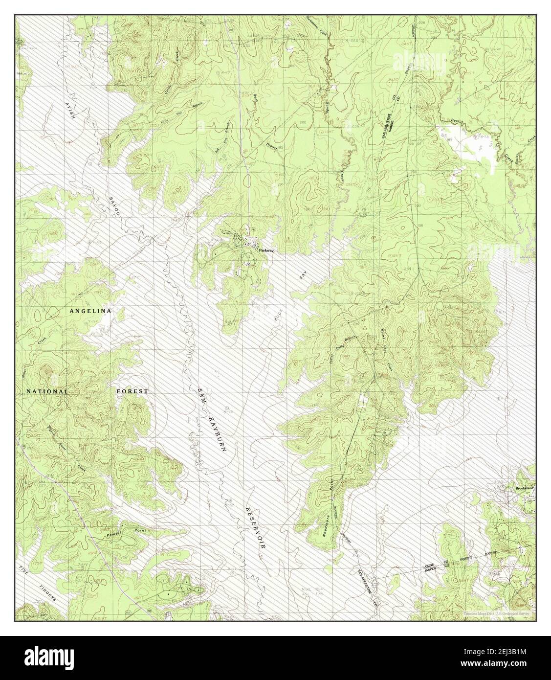 Buck Bay, Texas, map 1984, 1:24000, United States of America by ...