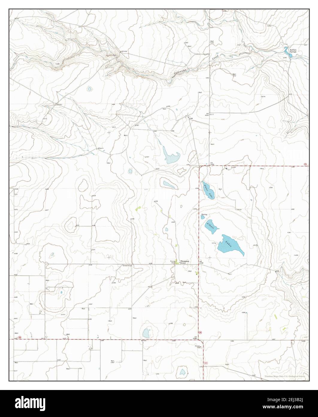Buffalo Springs, Texas, map 1973, 1:24000, United States of America by ...