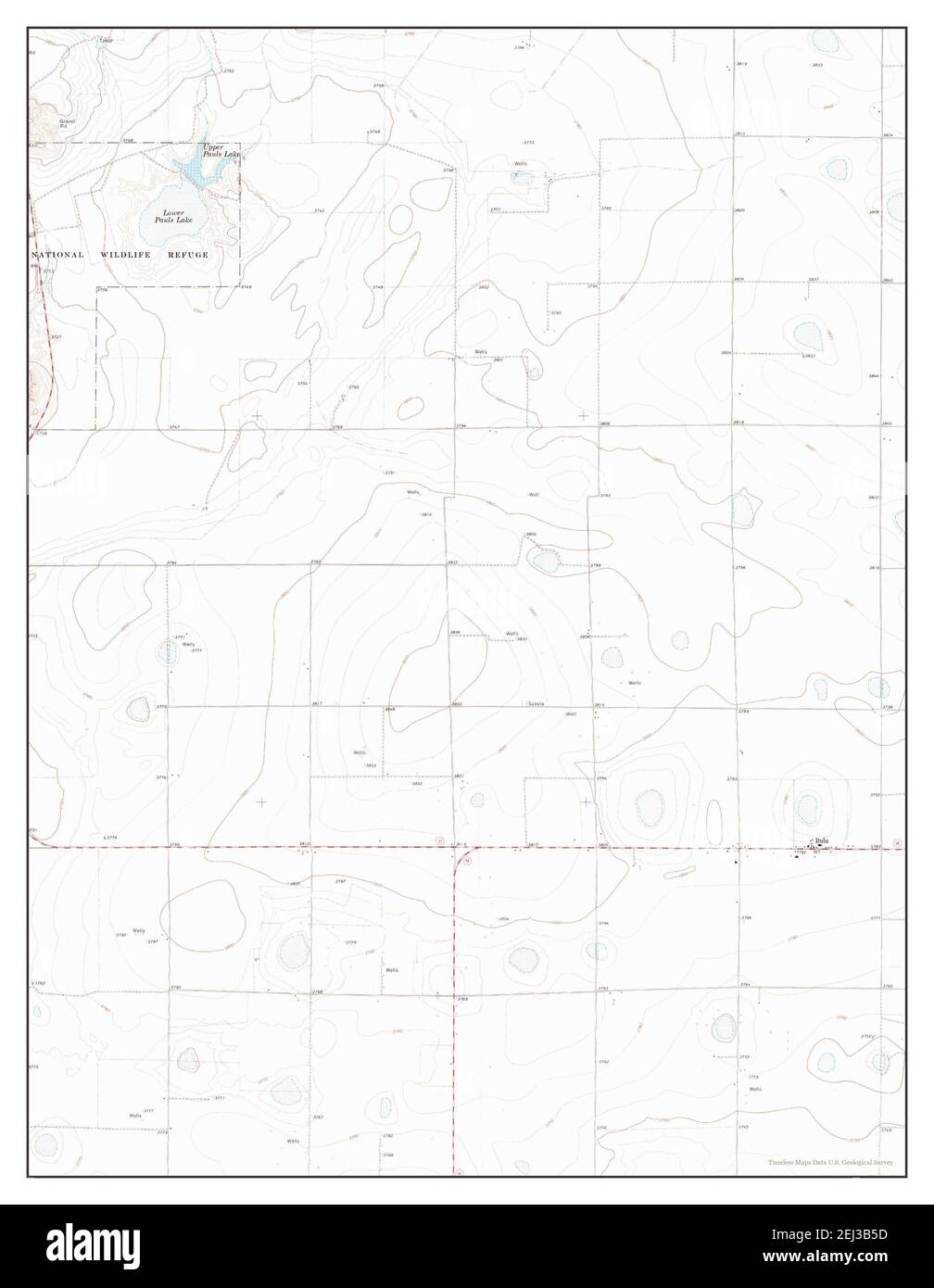 Bula, Texas, map 1968, 1:24000, United States of America by Timeless ...