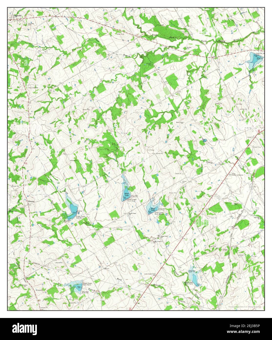 Bunyan, Texas, map 1965, 1:24000, United States of America by Timeless ...