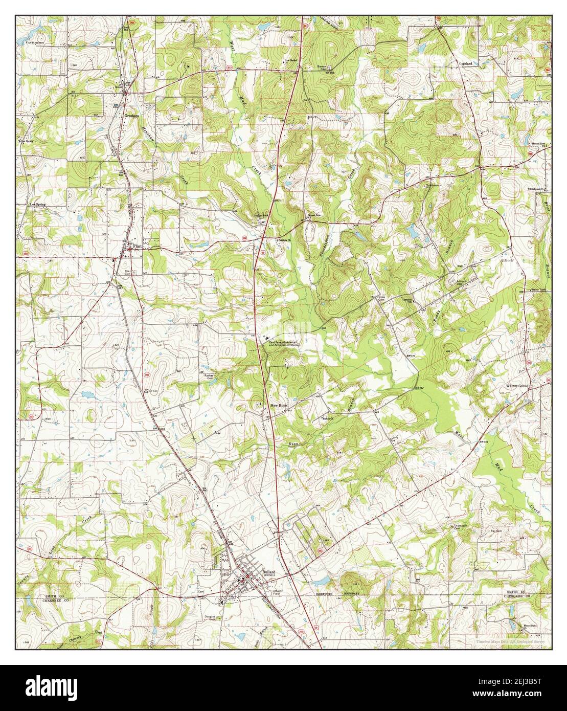 Bullard, Texas, map 1973, 1:24000, United States of America by Timeless ...