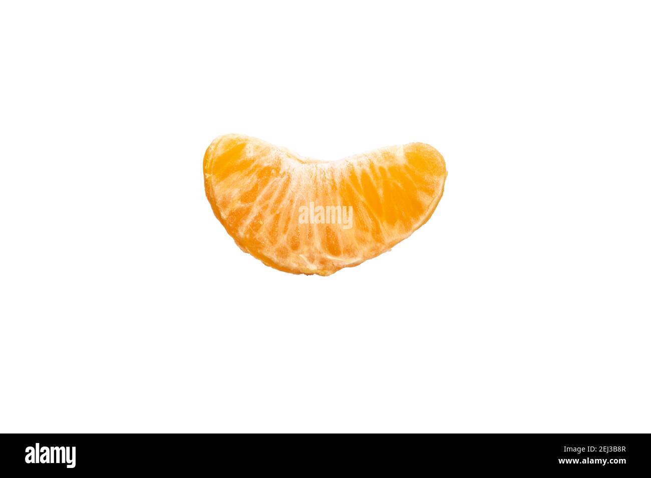 Mandarin slice isolated on a white background. High quality photo Stock ...