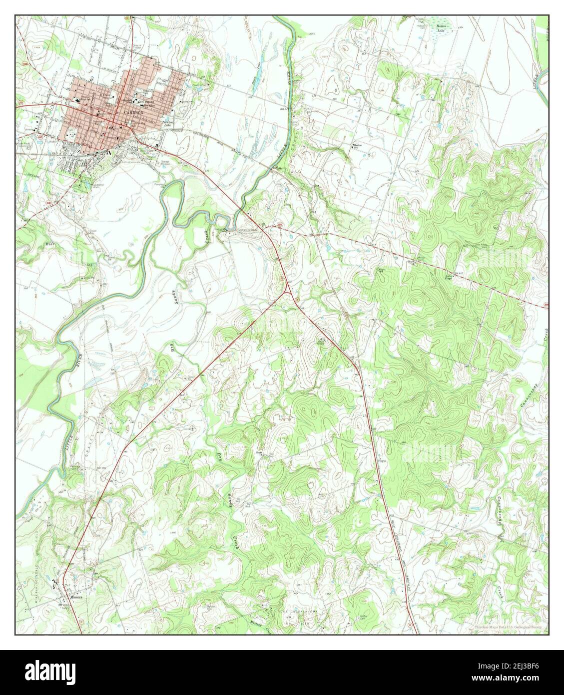 Cameron, Texas, map 1961, 1:24000, United States of America by Timeless ...