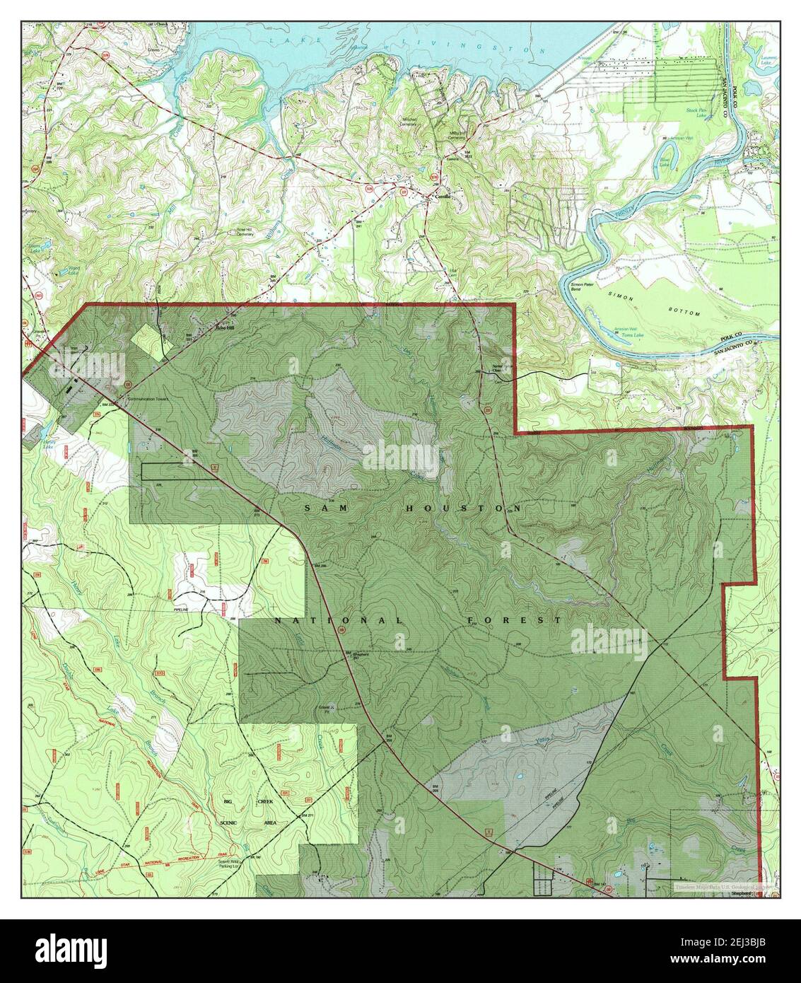 Camilla, Texas, map 1997, 1:24000, United States of America by Timeless ...
