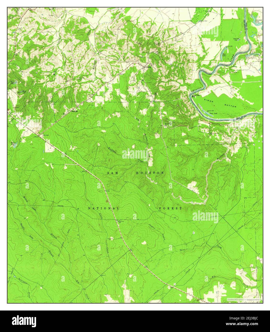 Camilla, Texas, map 1960, 1:24000, United States of America by Timeless ...