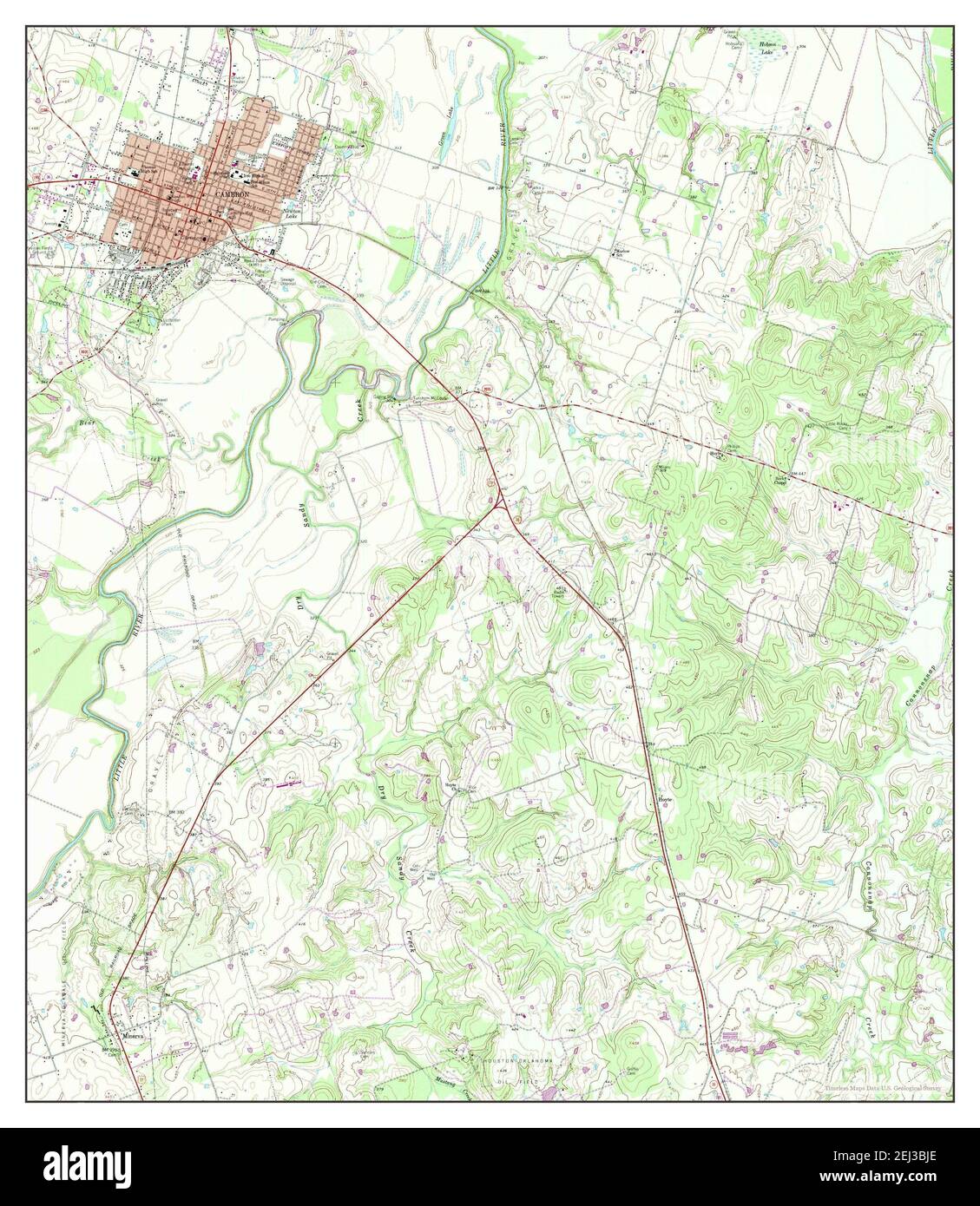 Cameron, Texas, map 1961, 1:24000, United States of America by Timeless ...