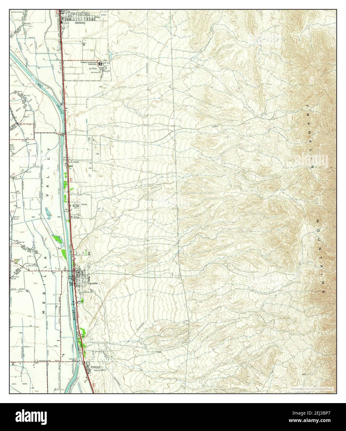 Map of canutillo hi-res stock photography and images - Alamy