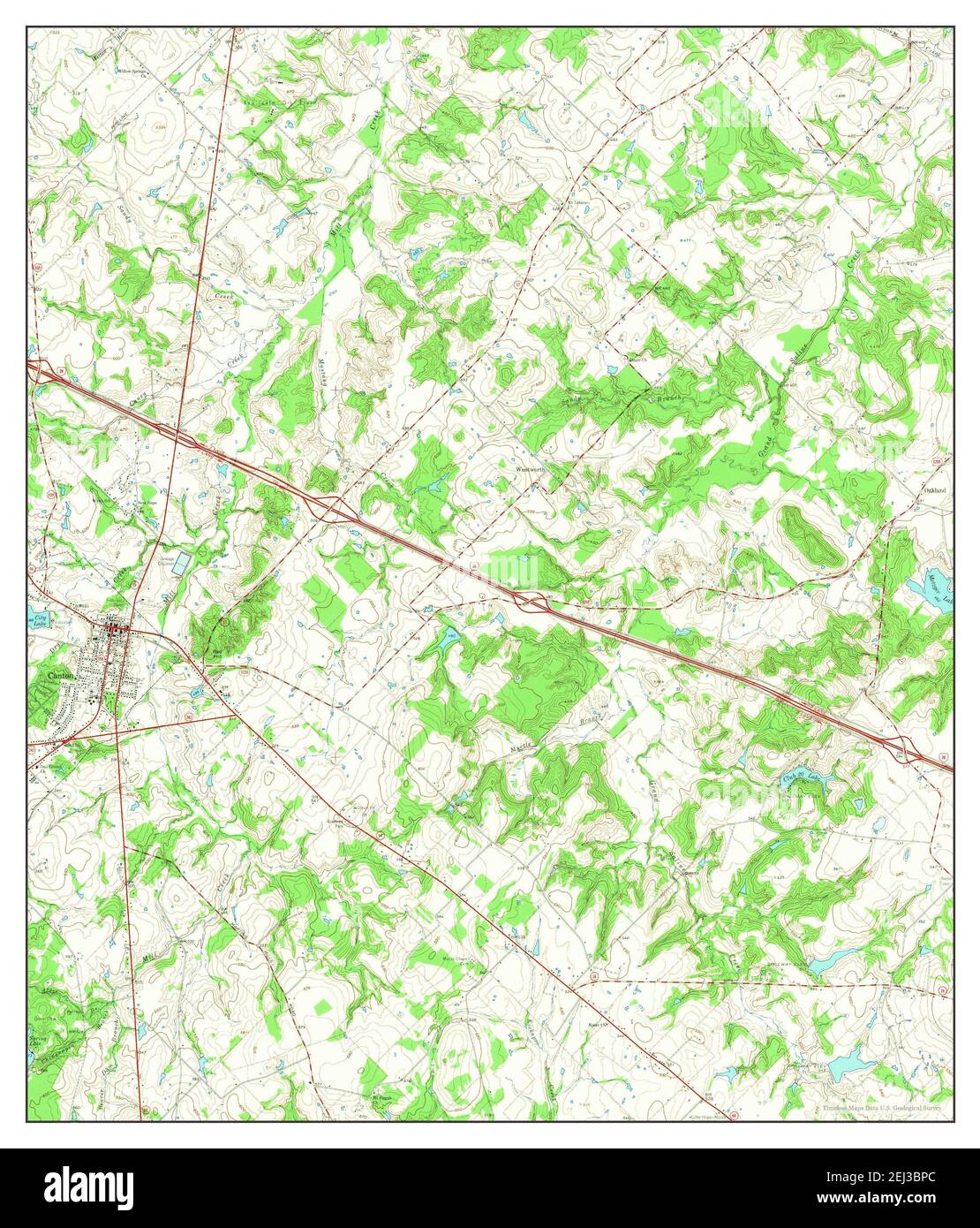 Canton, Texas, map 1962, 1:24000, United States of America by Timeless ...