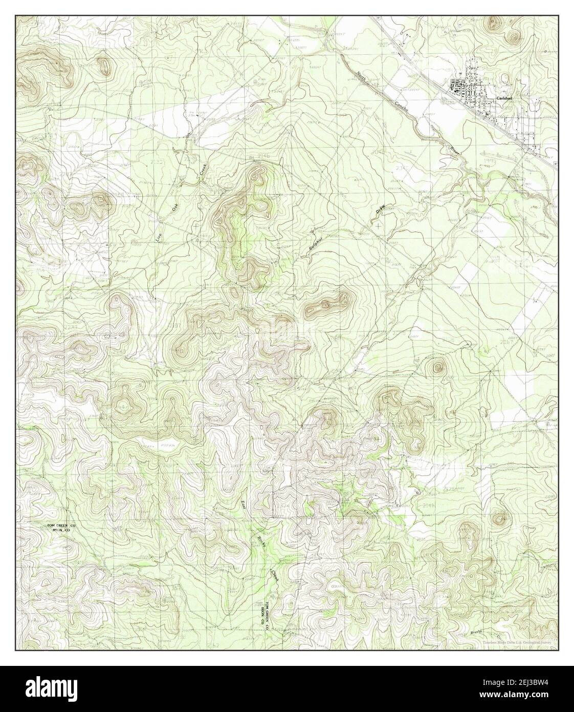 Map of carlsbad texas hi-res stock photography and images - Alamy