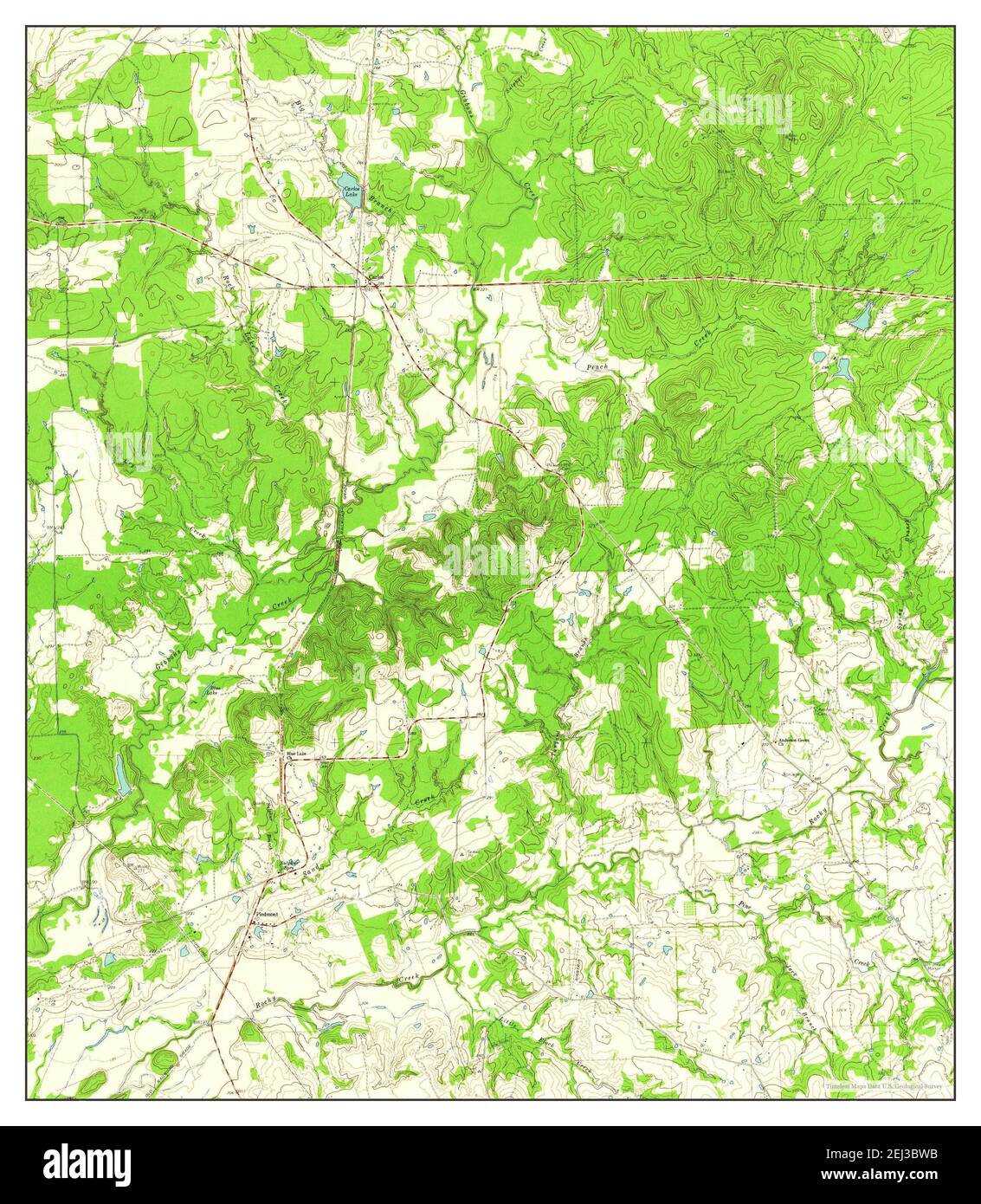Carlos, Texas, map 1960, 1:24000, United States of America by Timeless ...