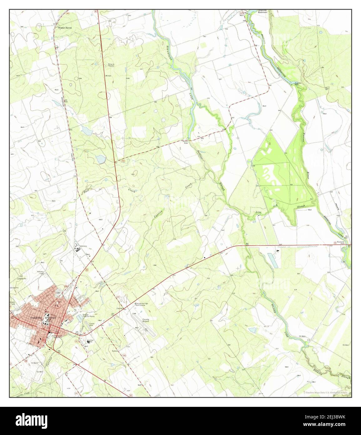 Map of carrizo springs texas hi-res stock photography and images - Alamy