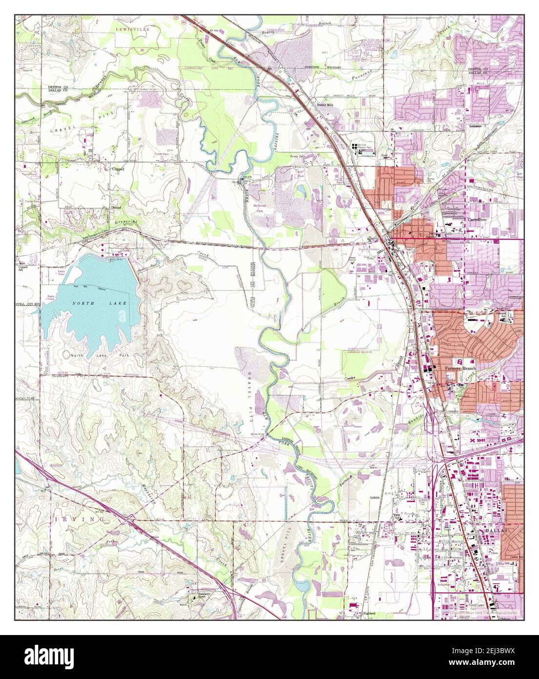 Carrollton, Texas, map 1959, 1:24000, United States of America by ...