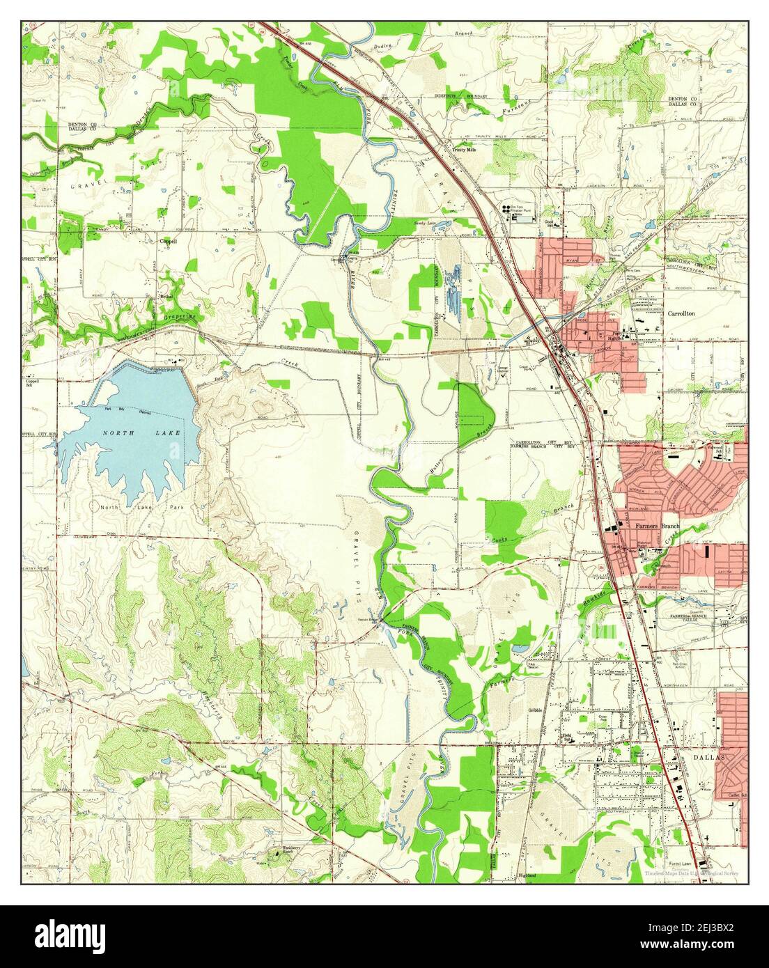 Carrollton, Texas, map 1959, 1:24000, United States of America by ...