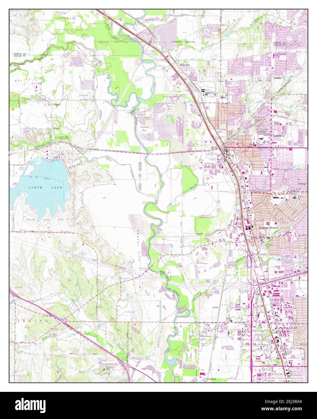 Carrollton, Texas, map 1959, 1:24000, United States of America by ...