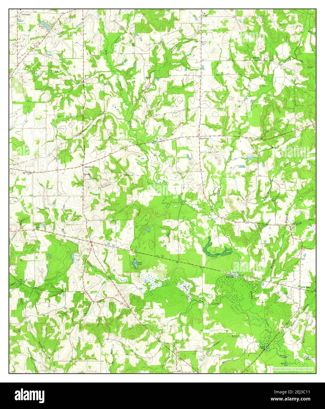 Map of cartwright Cut Out Stock Images & Pictures - Alamy