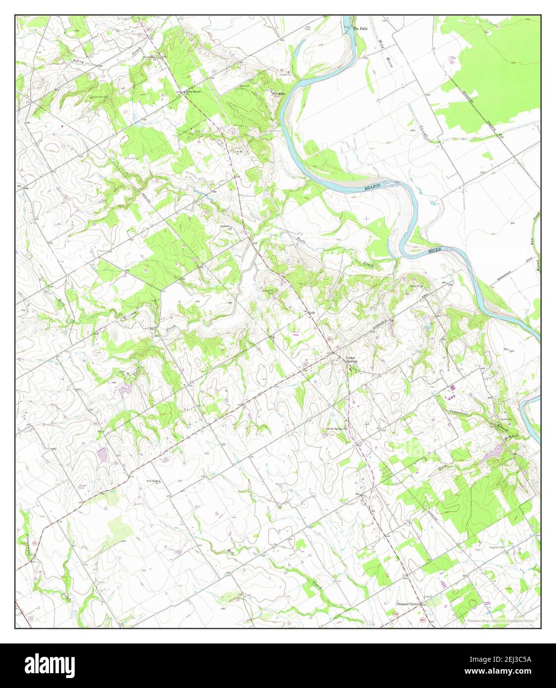 Cedar Springs, Texas, map 1962, 1:24000, United States of America by ...