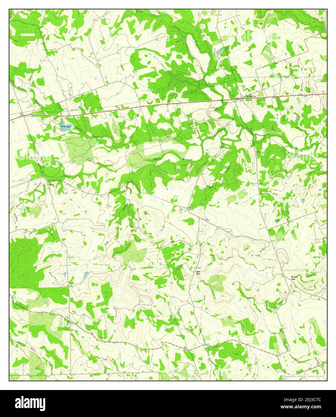 Center City, Texas, map 1959, 1:24000, United States of America by ...