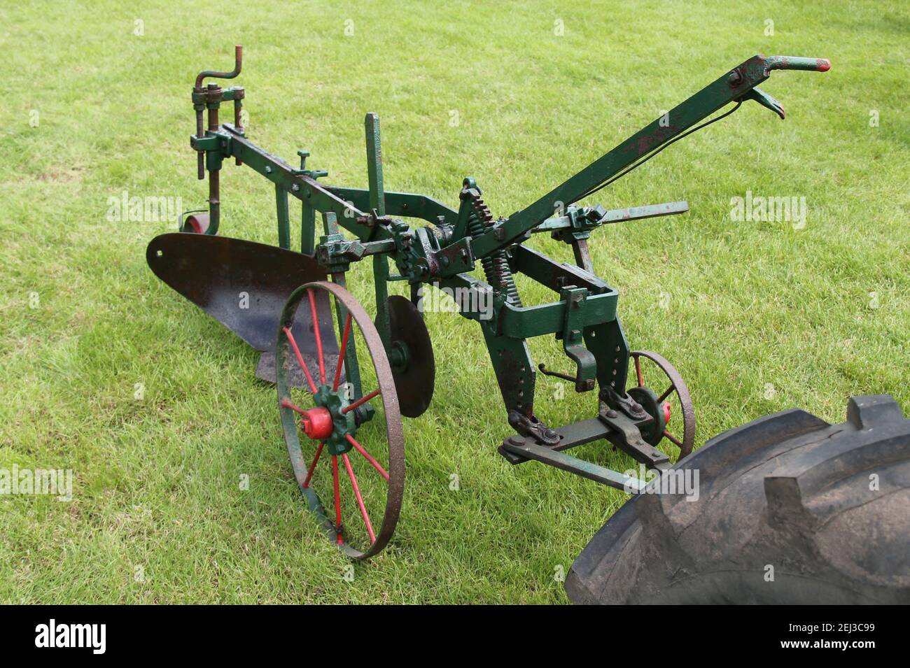 A Single Blade Vintage Agricultural Farming Plough Stock Photo - Alamy