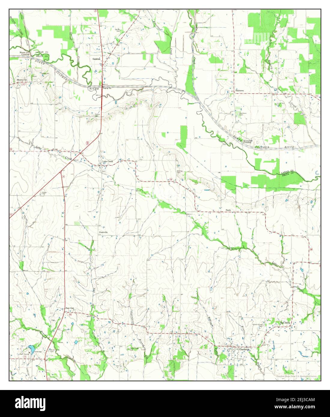 Charleston, Texas, map 1964, 1:24000, United States of America by ...