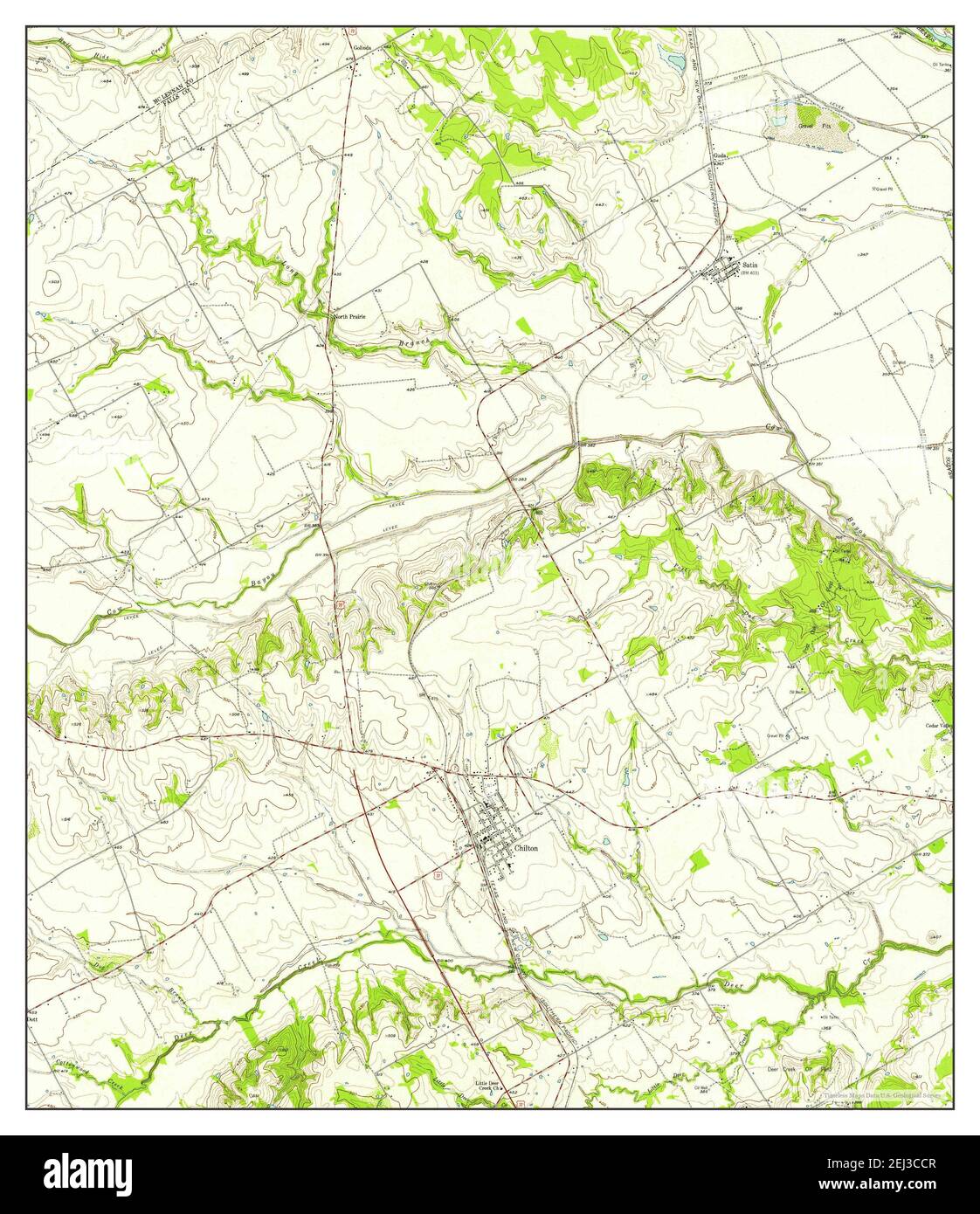 Chilton, Texas, map 1957, 1:24000, United States of America by Timeless ...